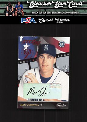 2002 Donruss Studio 248 Matt Thornton Private Signings Rookie Auto /250 ...