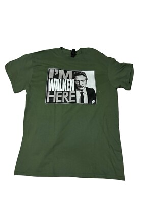 I’m Walken Here T Shirt Medium Green | eBay