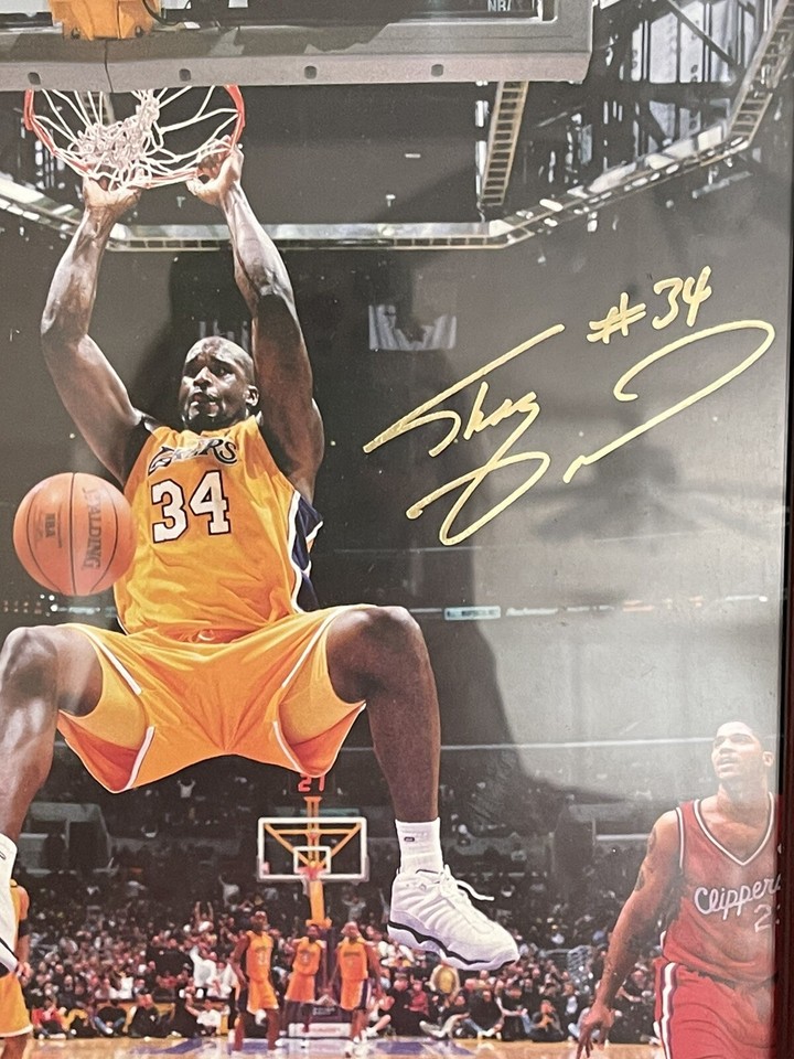Shaquille O’Neal H.O.F. Autograph/Signed 8x10 NBA Color Photo Framed | eBay