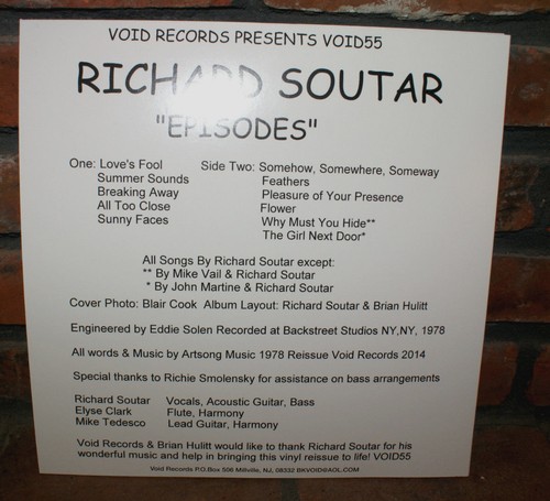 RICHARD SOUTAR "EPISODES" VINYL REISSUE ON VOID ACID FOLK | eBay