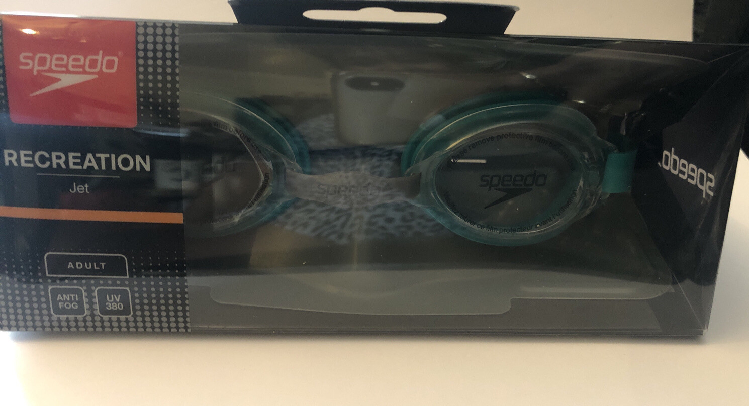 Speedo Natation Lunettes Récréation Jet - Bleu - Anti Fog - UV300 ...