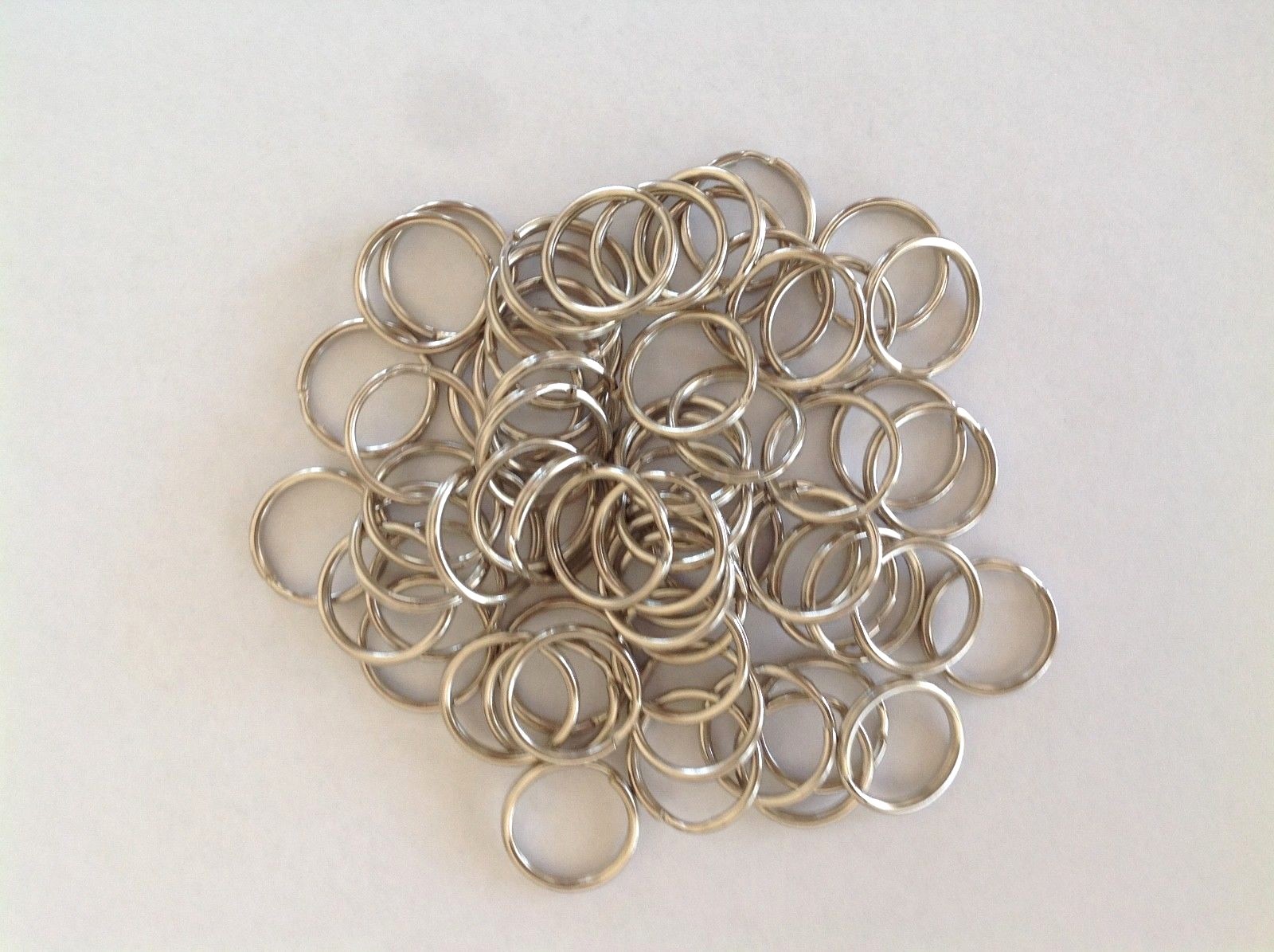 Steel Split Steel Key Rings Bulk 20mm Silver Stainless Steel - pack of ...