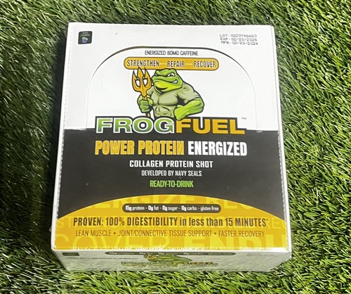 Frog Fuel Power Energized Clear Protein Shot, 15g Protein Nano ...