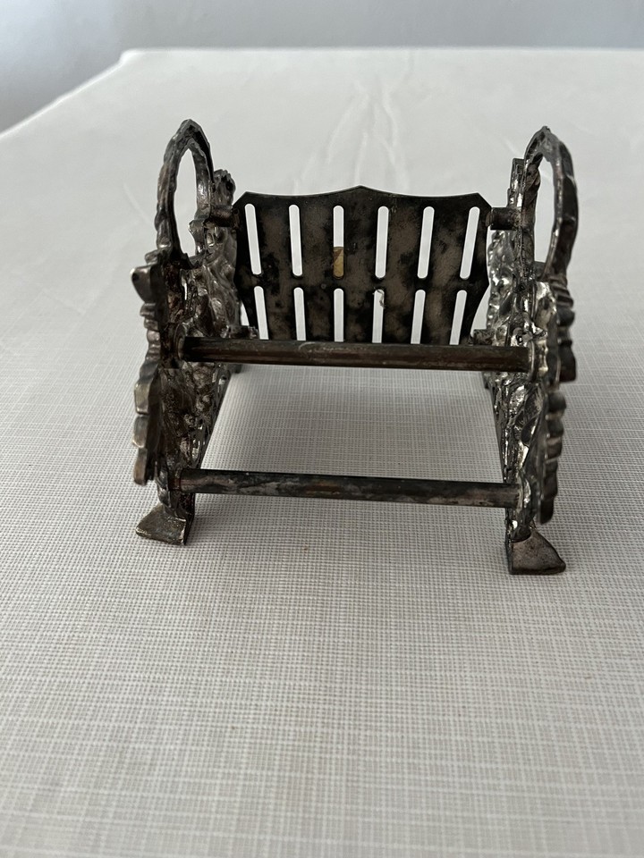 Godinger Silver Plated Grape Leaf Knife Rest / Utensil Holder / Napkin ...