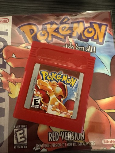 Pokemon Red Version Authentic Game Boy Cartridge Nintendo *New Battery ...