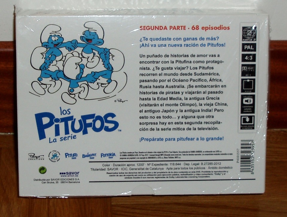 The Smurfs Warnings Part 12 DVD Sealed New Animation Series (Sleeveless ...