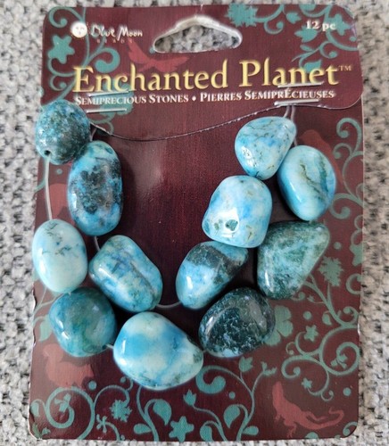 Blue Moon Gemstones 12pc - Semi Precious Blue Moon Gemstones Beads ...
