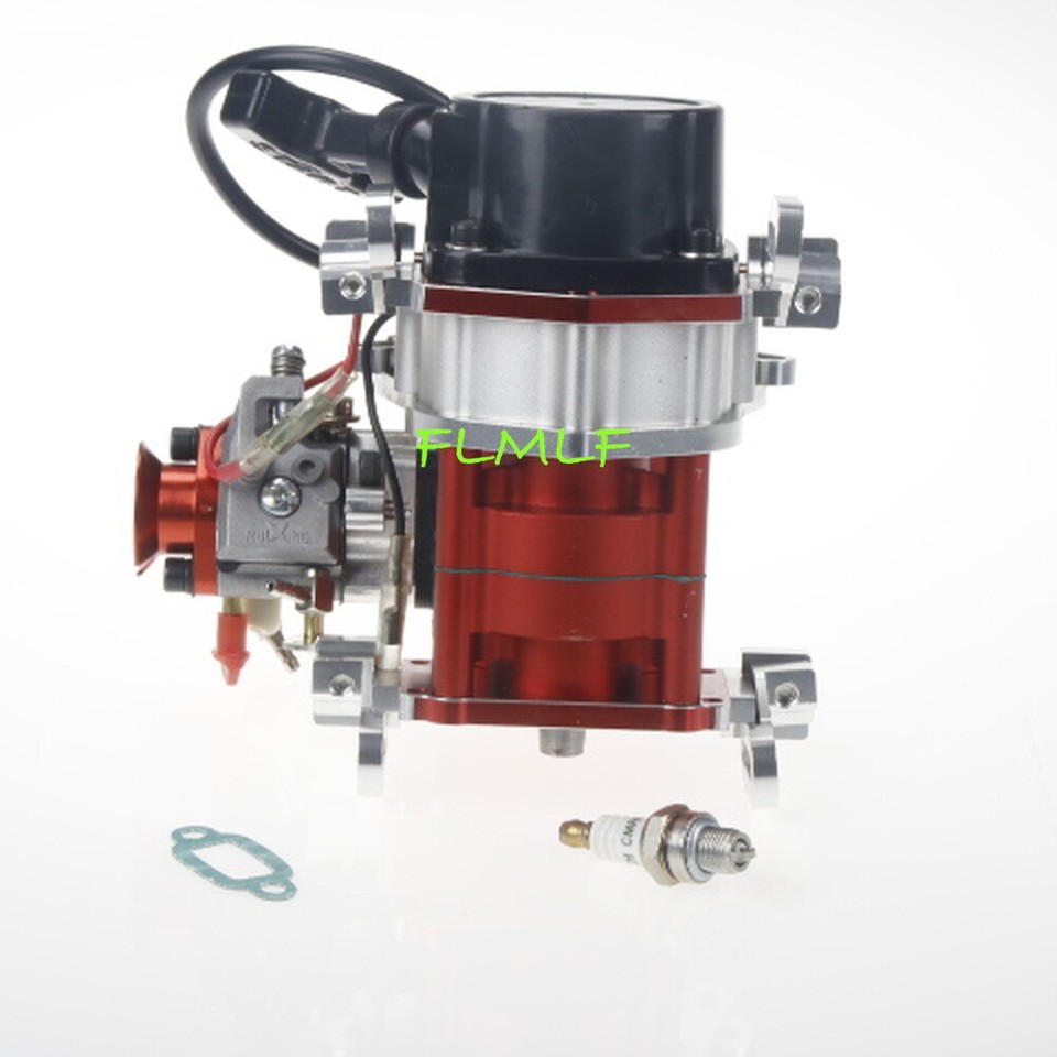 FLMLF 26CC 2-Stroke 4 bolt Engine for 1/5 RCMK ZENOAH Marine Gas Engine ...