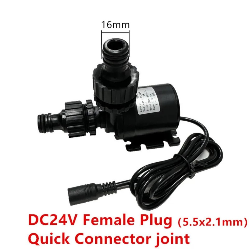 Mini Water Pump Quiet 12V 800L/H USB Brushless Motor Submersible Pool ...