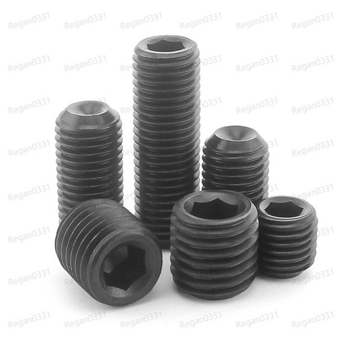 M5 Black 12.9 grade alloy steel Hex Socket Set Screws with Cup Point ...