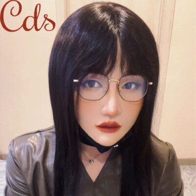 Realistic Silicone Female Face Mask Crossdresser Head Mask For women ...