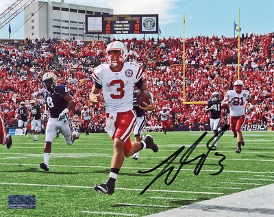 TAYLOR MARTINEZ AUTOGRAPHED SIGNED NEBRASKA CORNHUSKERS 8x10 PHOTO COA ...