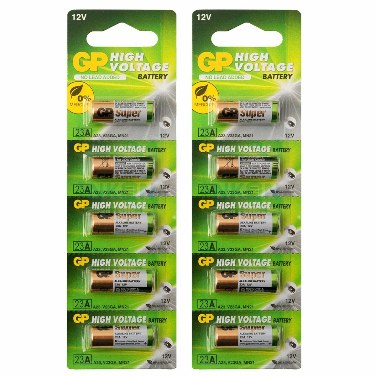 G&P Piece 23AE 12V Alkaline Batteries, 58% OFF