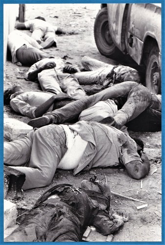 rare large vintage photo of Sabra & Shatila camps Beirut Lebanon civil ...