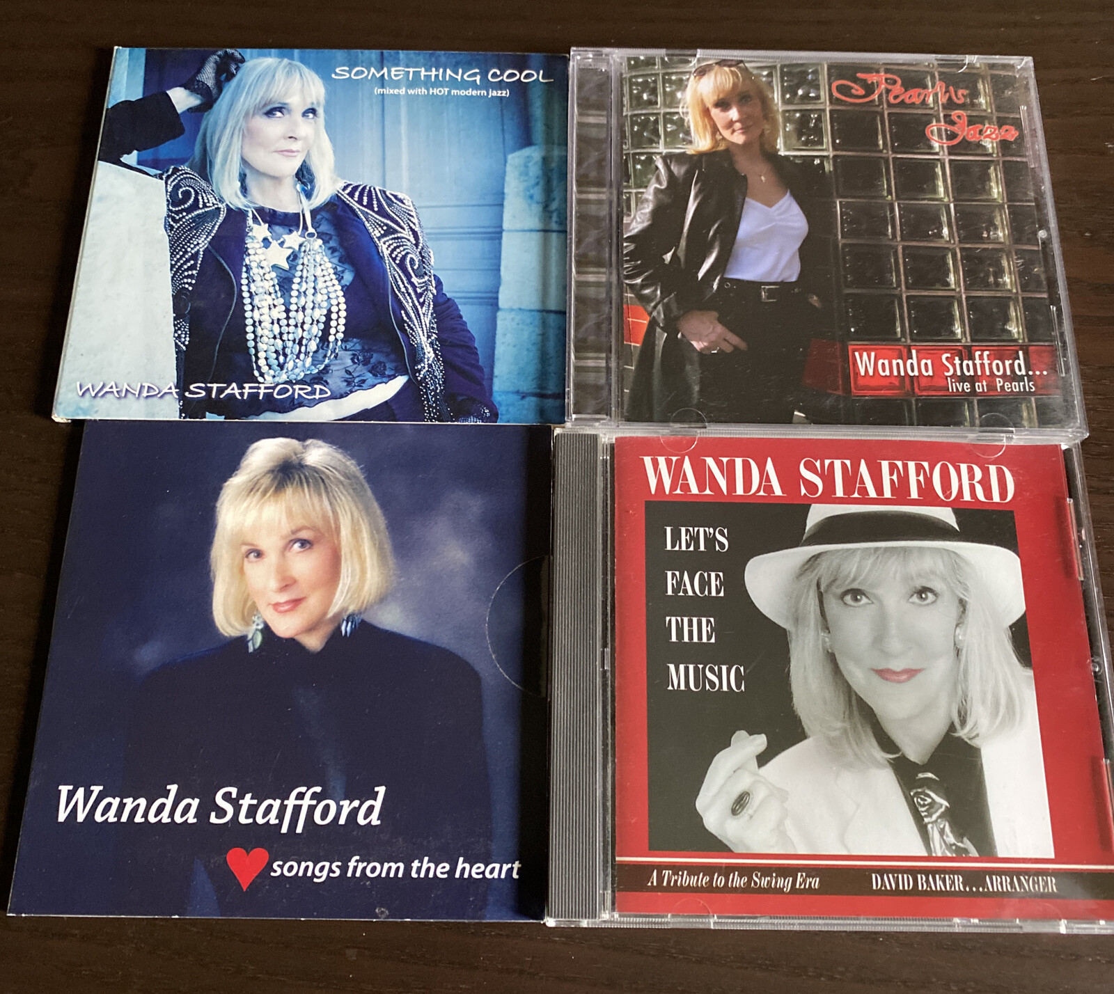4 Wanda Stafford CDs - Let’s Face The Music, Live, Something Cool ...