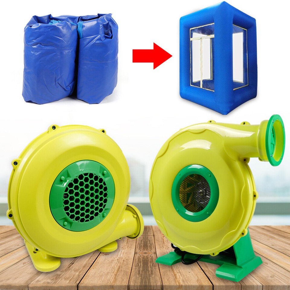 Blue 9ft Inflatable Money Machine Cash Cube Money Booth w/ 2 Blowers ...