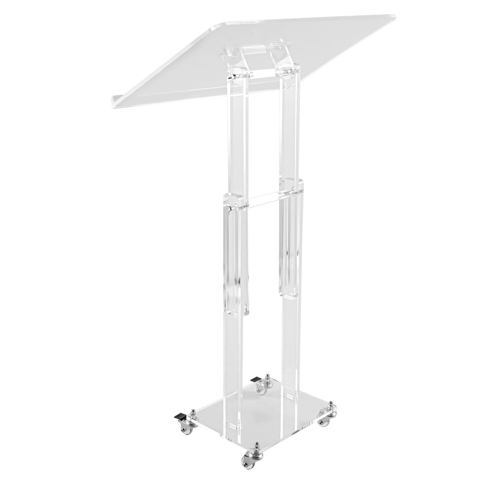 Acrylic Podium Church Pulpit School Lectern Conference Computer Desk ...