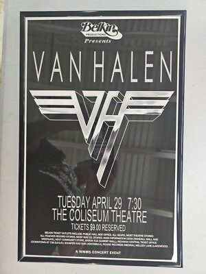 Van Halen 1980 Richfield Coliseum Concert Poster | eBay