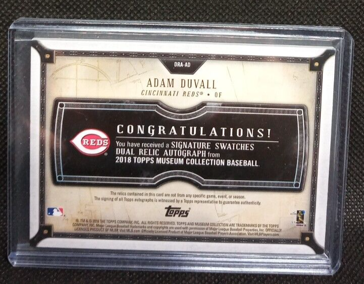 2018 Topps Museum Collection - Signature Swatches Dual Relic Autographs ...