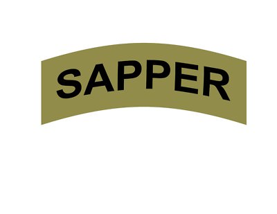 SAPPER Tab Vinyl Window Decal/Sticker OLIVE/BLACK | eBay