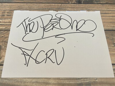 Per One FX Graffiti Tagged Black Book Page 8x6 NYC Graffiti | eBay