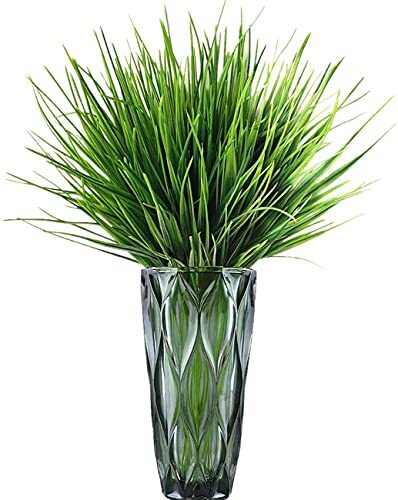 Artificial Wheat Grass, Plastic Plants Faux Fake Green Shrubs ...