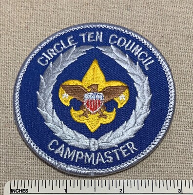CIRCLE TEN COUNCIL Boy Scout CAMPMASTER PATCH Mikanakawa Lodge 101 ...