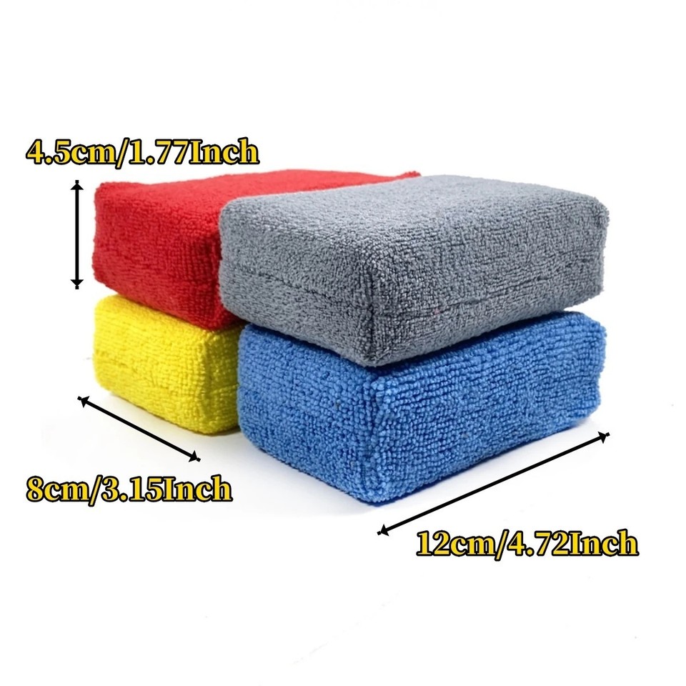 10PCS Microfiber Wax Applicator Ultra-Soft Microfiber Foam Sponge for ...