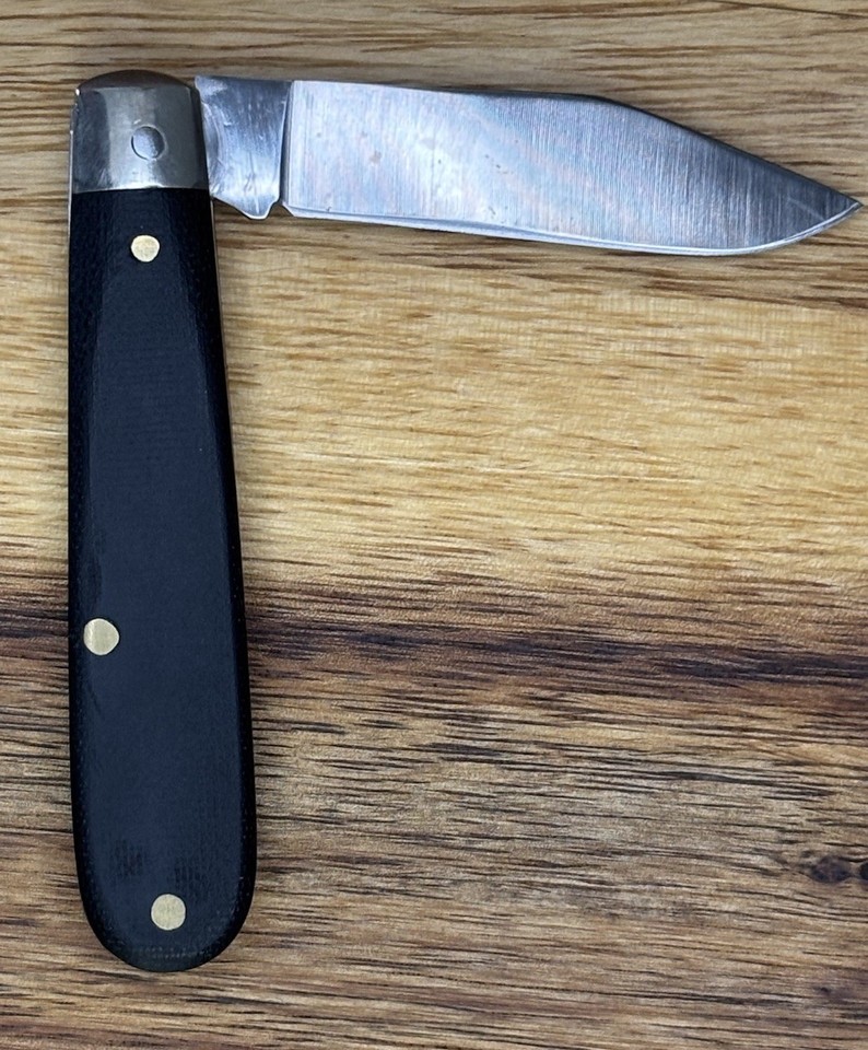 Vintage Queen Steel USA and Schrade Single Blade Jack Knife Micarta ...