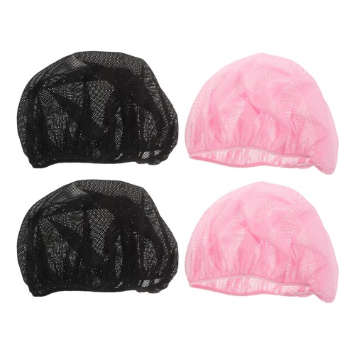 4pcs Hair Net For Sleeping: Mesh Sleep Hat Night Bonnet Women Mesh Net ...