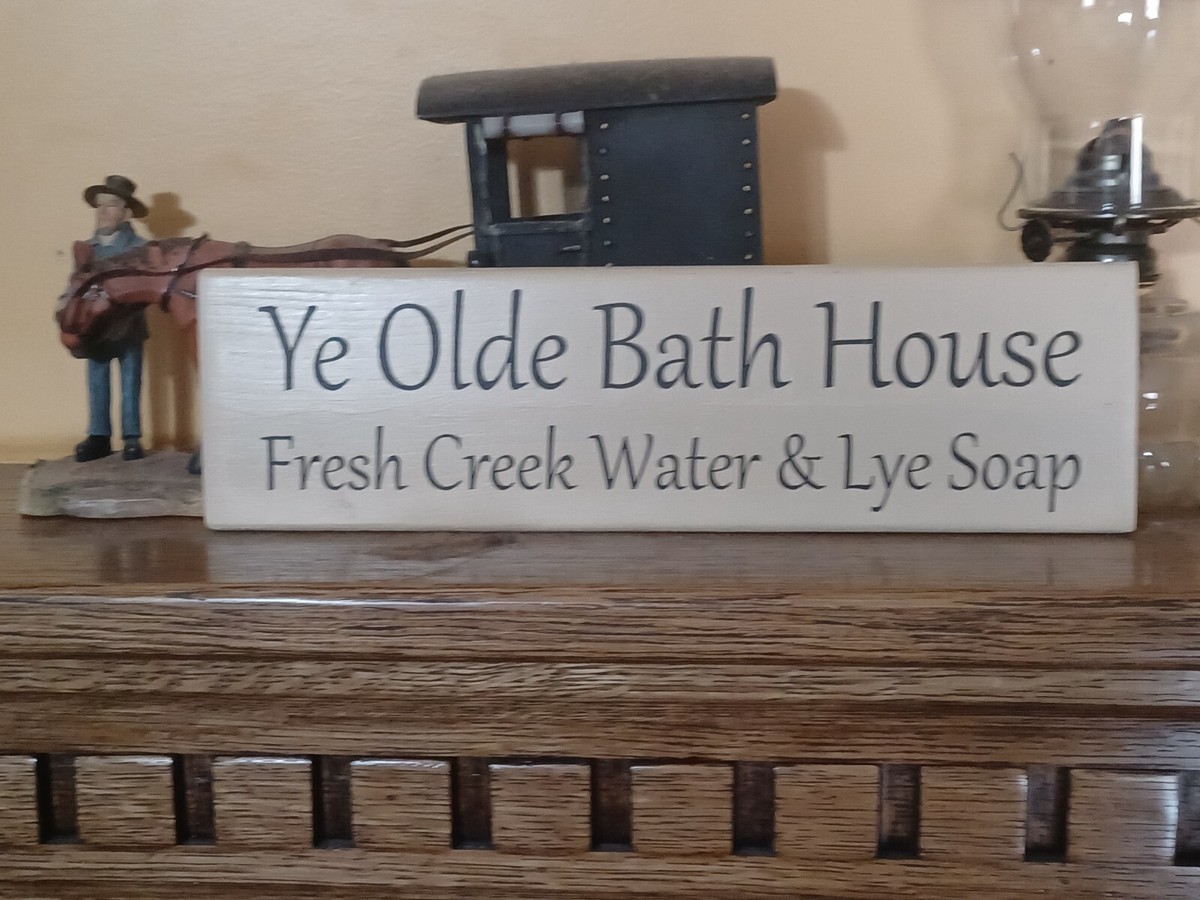 Farmhouse Vintage Bathroom Signs Vintage Bathroom Shoppe Sign