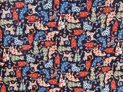 Meow by M'Liss Rae Hawley for Jo Ann Fabric 42 x 69 | eBay