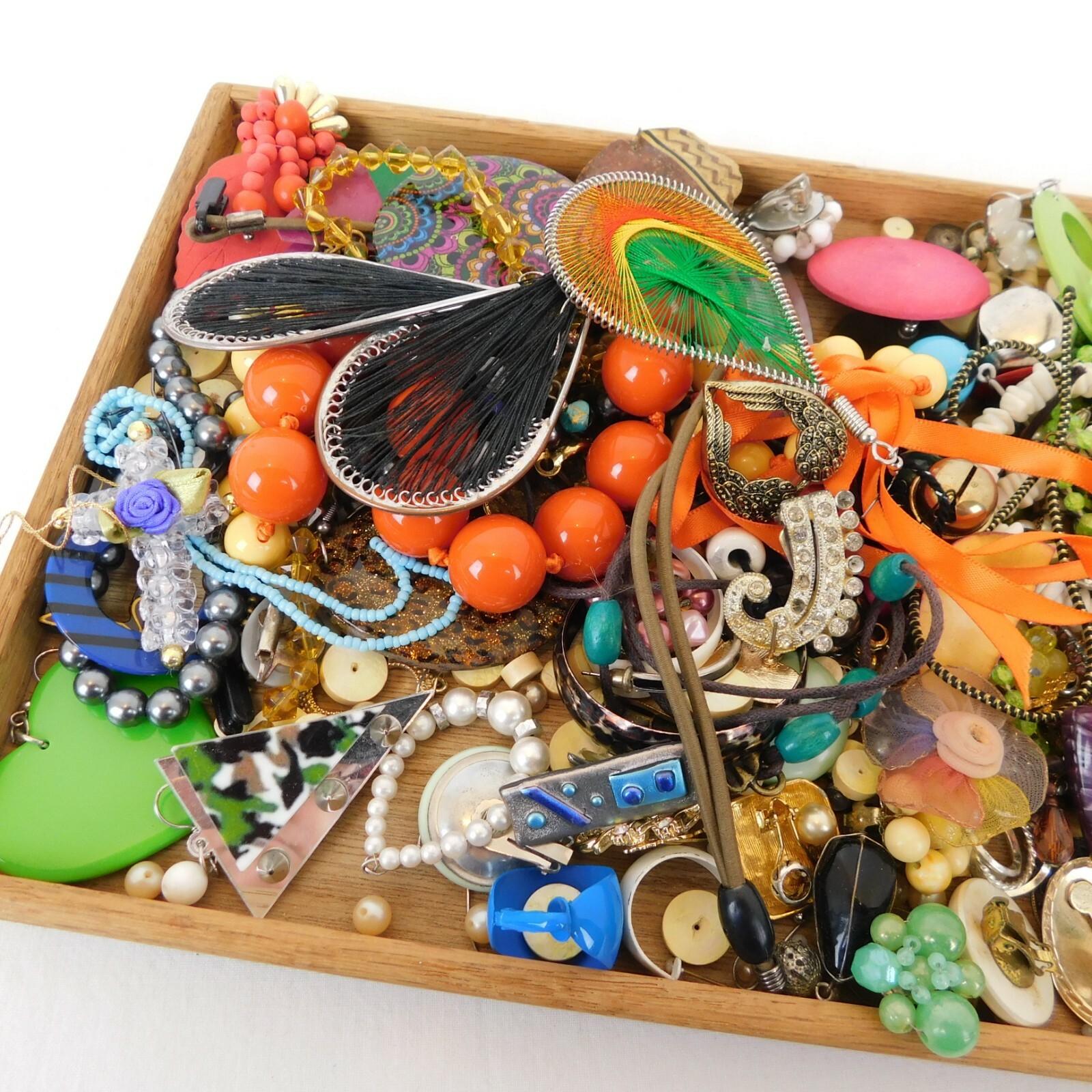 Junk Jewelry Beads Findings Single Earring 2 Pounds Repurposing or ...