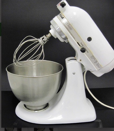 KitchenAid Classic Plus K45SS 4.5qt Tilt-Head Stand Mixer - White ...