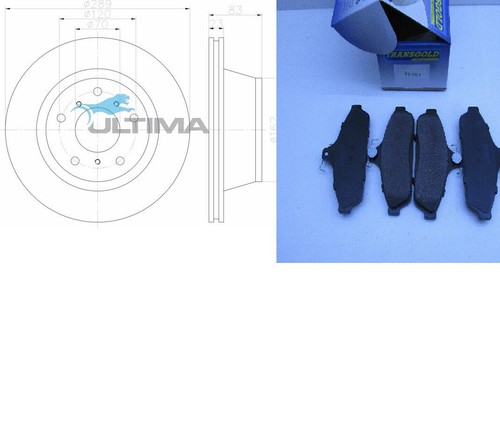 Front PAIR Brake Disc Rotors+PADS FOR HOLDEN UTE VR VS V6+V8 COMMODORE ...