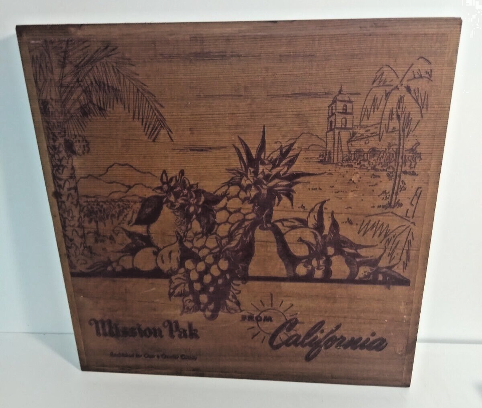 1940 Mission Pak California Mail Order Candied Redwood Fruit Box | eBay