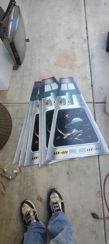 galactix arcade redemption top sign/marquee kit #1 | eBay