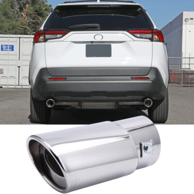 For Toyota RAV4 Car Rear Exhaust Pipe Tip Stainless Steel Round Muffler ...