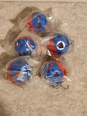 Tupperware Shape-O-Ball Keychain Lot Of 5 Tupper Toys Blue Red Sealed ...