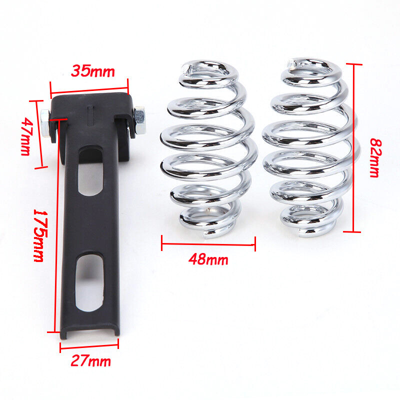 Motorcycle Spring Solo Seat Saddle With Base For Harley Softail Bobber ...