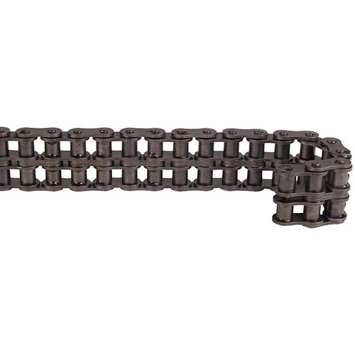 #50-2 Double Strand Riveted Roller Chain 10FT Roll with Connecting Link ...