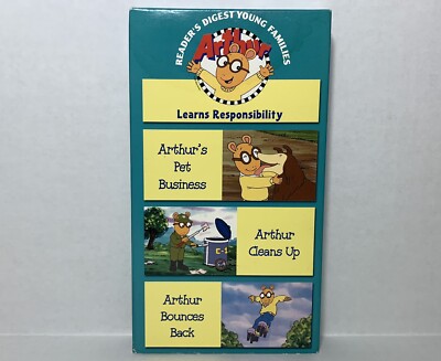 Arthur "Discovers Nature" VHS Tape w/ Wrong Cover Sleeve (Reader's ...