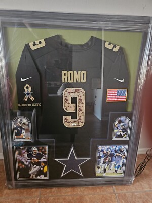 Framed Tony Romo Nike Salute to Service Signed with JSA COA | eBay