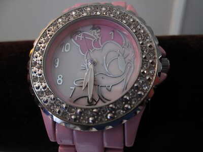 DISNEY PINK DAISY DUCK WATCH/PINK METAL WATCHBAND WORKING | eBay