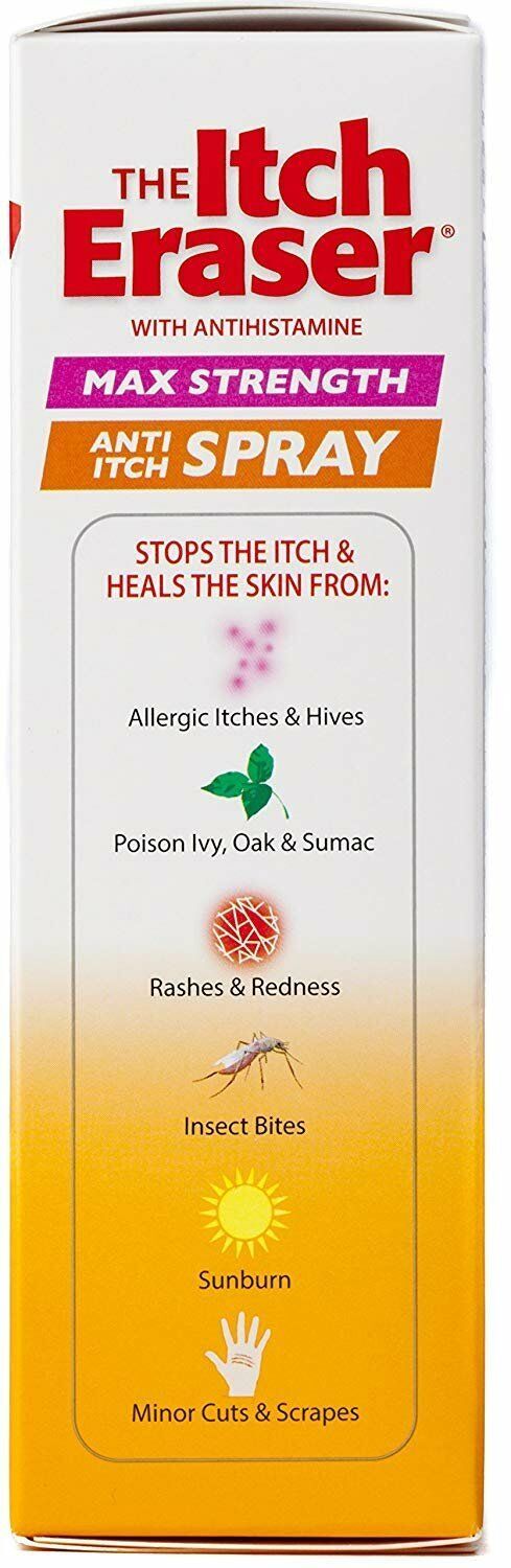 The Itch Eraser Max Strength Anti-Itch Spray with Antihistamine 0.95 Oz ...
