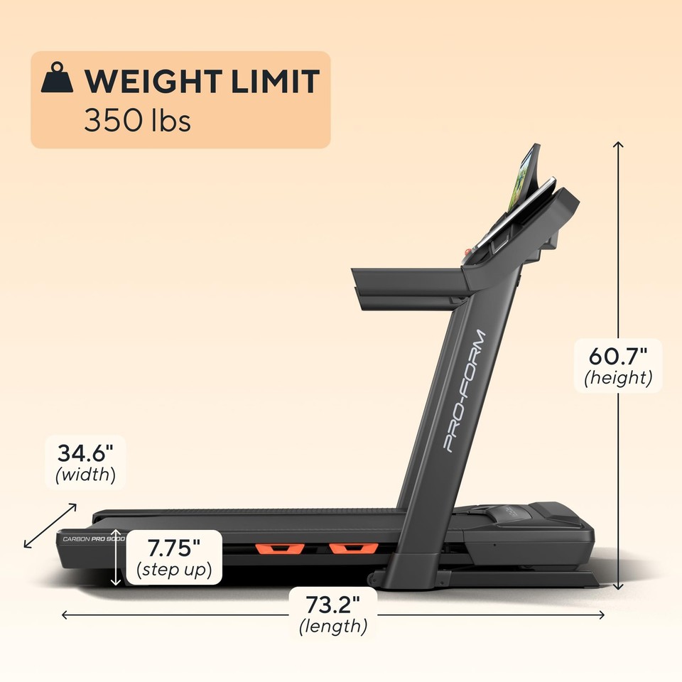 ProForm Carbon Pro 9000 Treadmill 43619317121| eBay