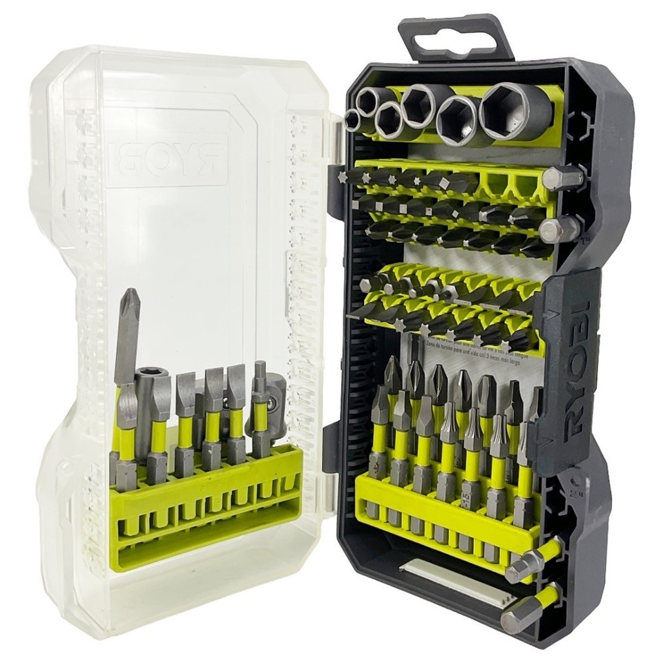 Ryobi PCL206 ONE+ 18V Cordless 1/2 in. Drill/Driver & 70 pc Impact ...