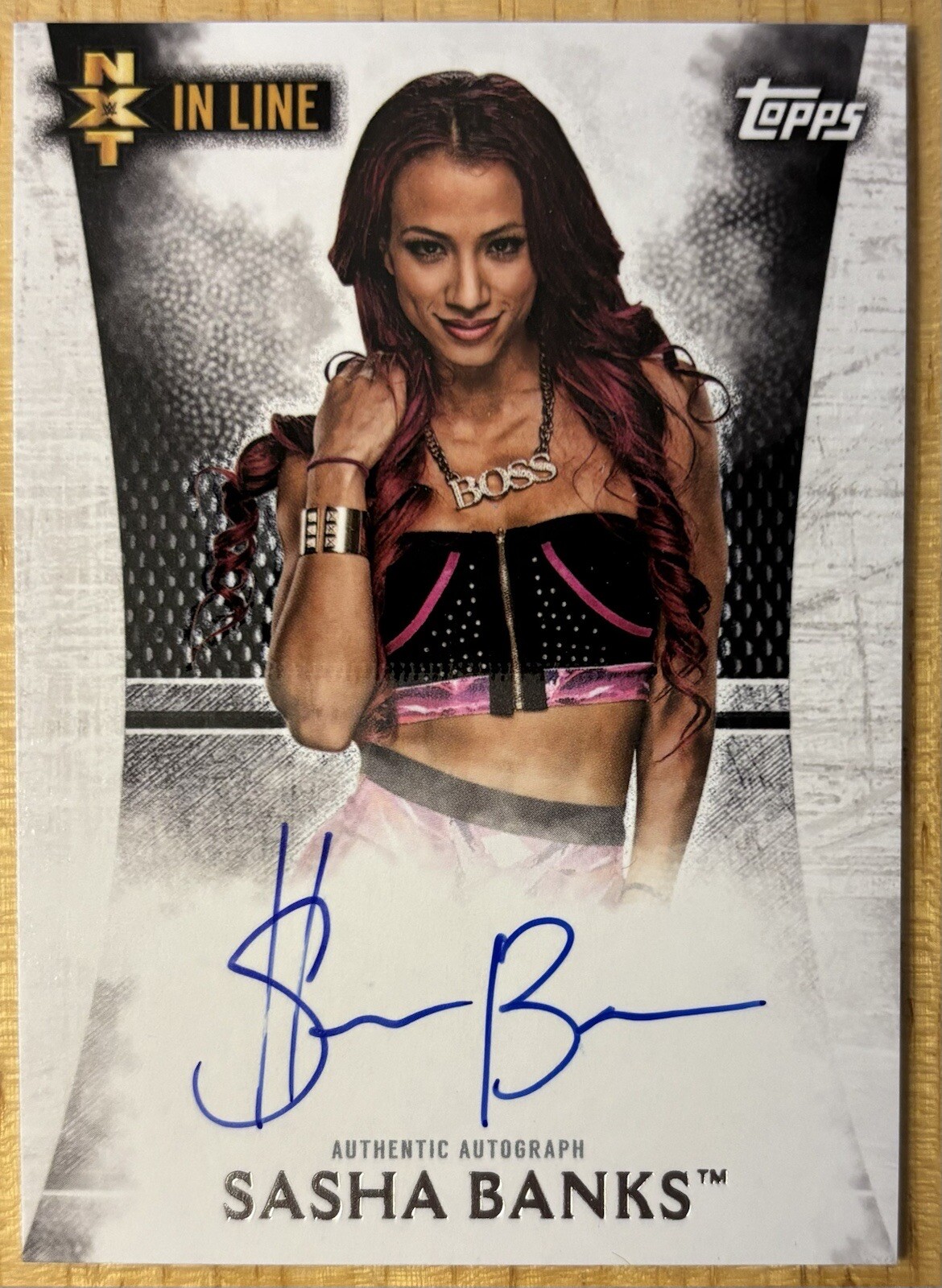 2015 Topps WWE Undisputed Sasha Banks NXT Autograph RC Auto Mercedes Mone AEW | eBay.de