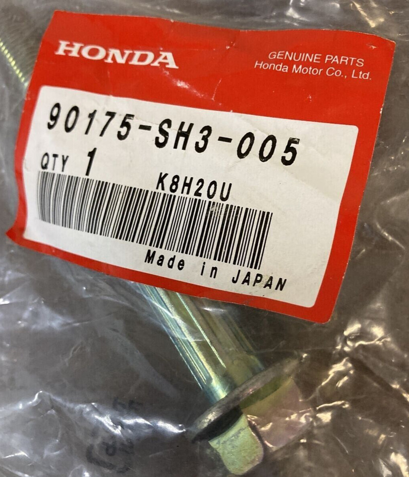 OEM HONDA ACURA SHOCK FORK TO LOWER CONTROL ARM BOLT 90175-SH3-005 OEM ...