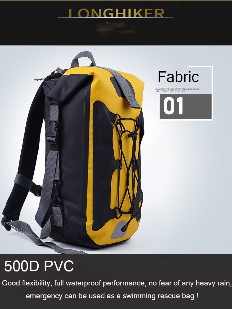 LONGHIKER 20L PVC Waterproof Dry Backpack Ocean Pack for Sport Beach | eBay